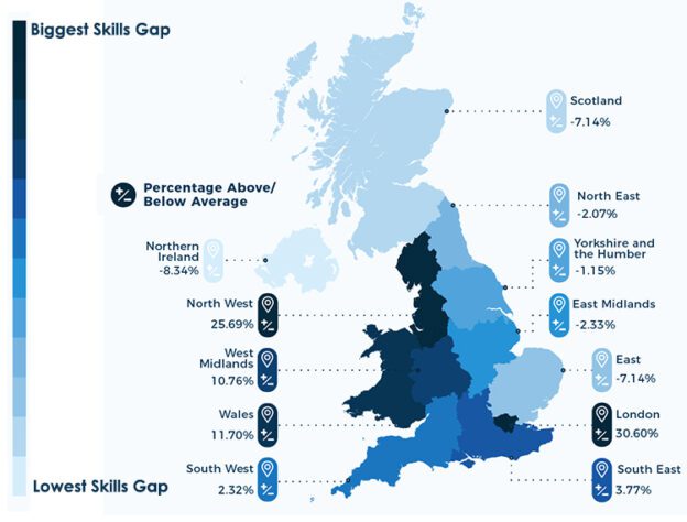 FE News | Britain’s Skills Gap Map: Best Places in the UK to Find Work