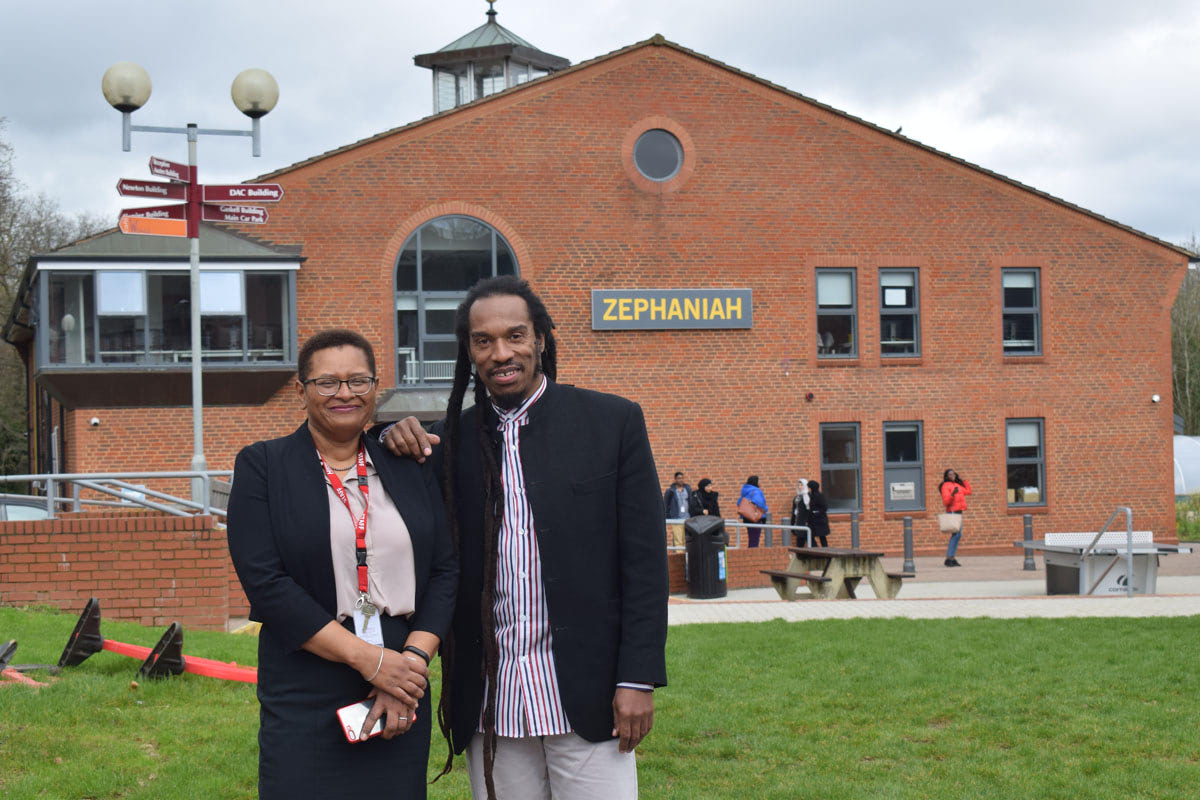 FE News | Poet Benjamin Zephaniah’s visit to namesake building at ...