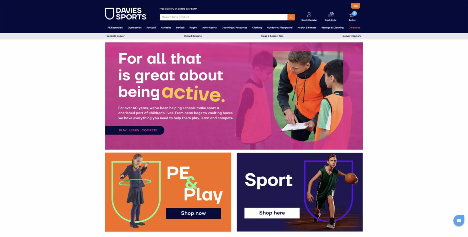 FE News | Sport and PE Resources Supplier Davies Sports Reveals Rebrand ...