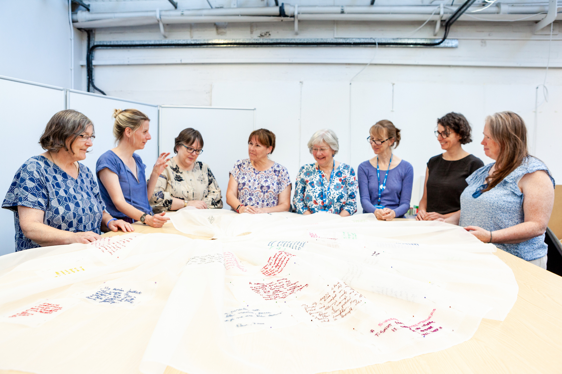 FE News | Students Lend Embroidery Skills for Museum's Interactive Artwork