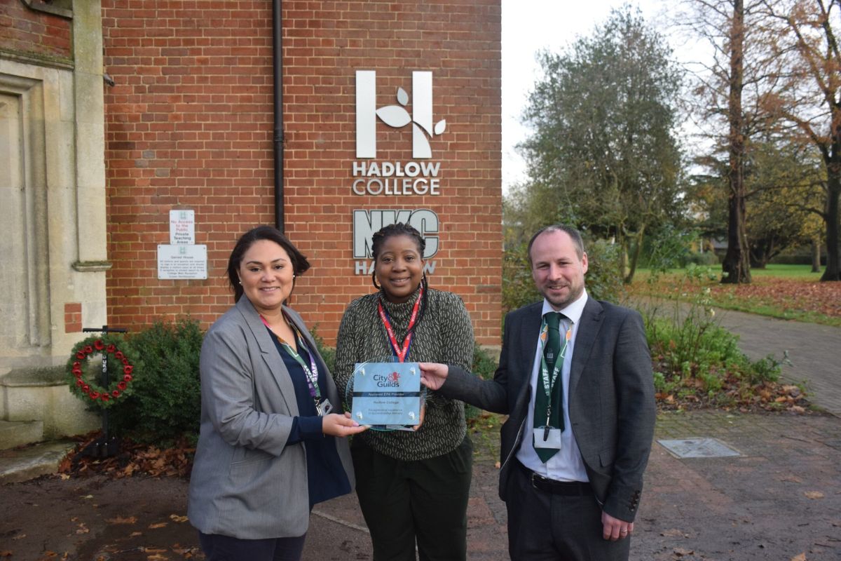 FE News | Hadlow College presented City and Guilds Centre of Excellence ...
