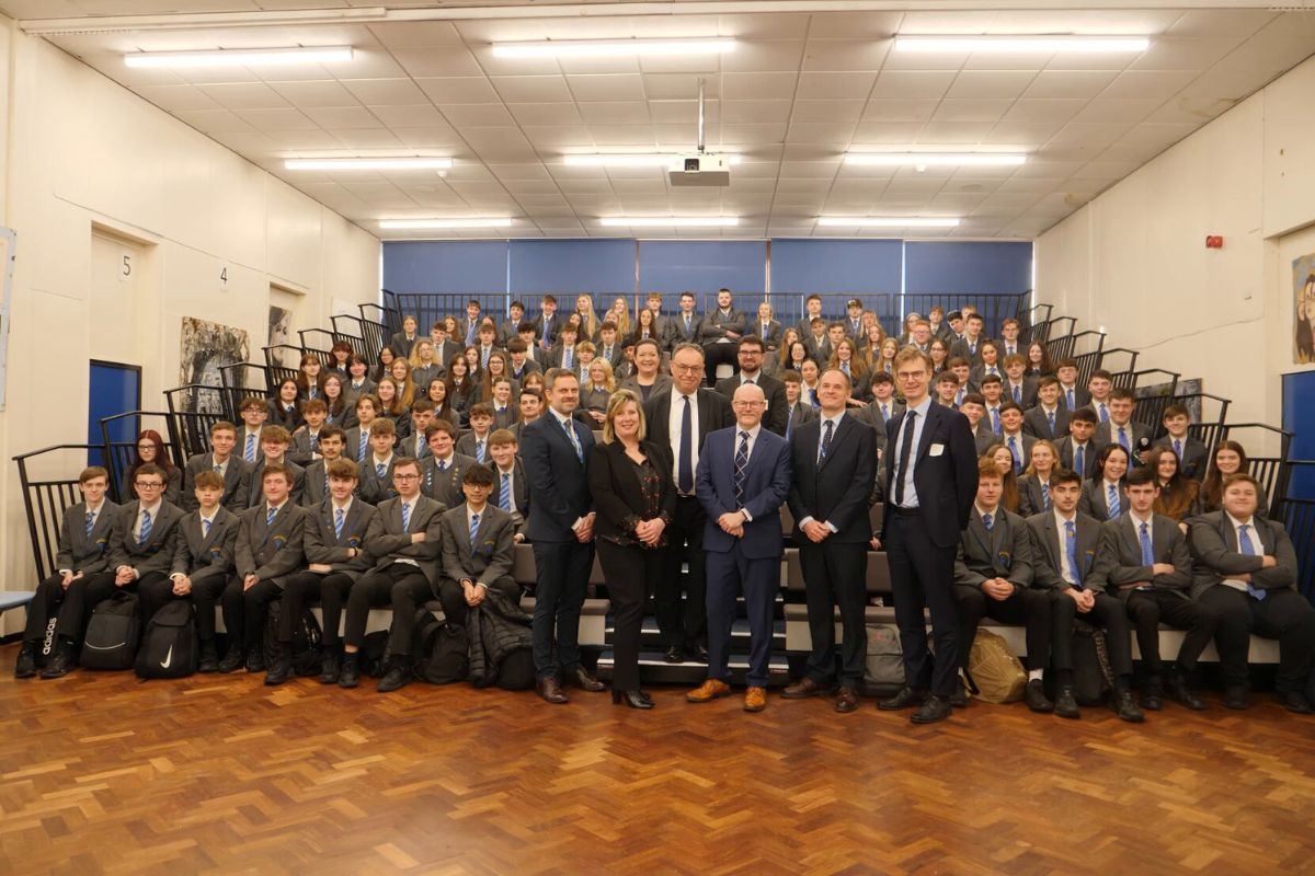 FE News | St Cenydd School received a special visit from Andrew Bailey ...