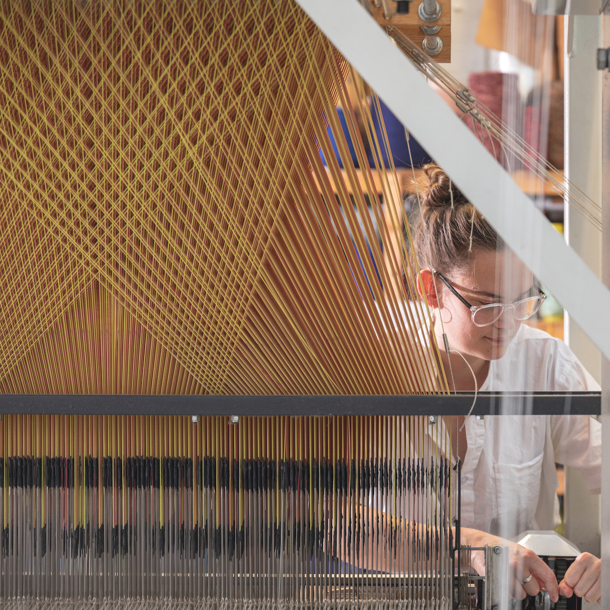 FE News | Yorkshire Weavers and Artists Bring College Industrial Loom ...
